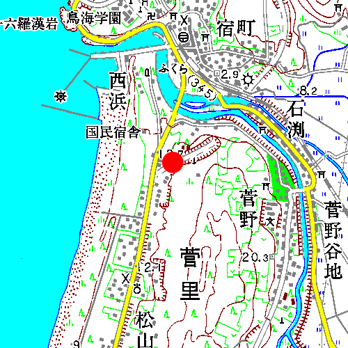 クロージャー等位置・遊佐町菅里字菅野地先